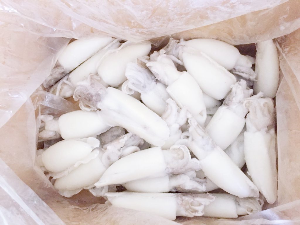 Cuttlefish Whole clean Big size - Ranong Frozen Foods Co.,LTD.